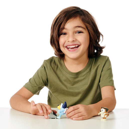 Bluey School Friends Bluey & Winton with Typewriter 2 Pack Figure Set ...