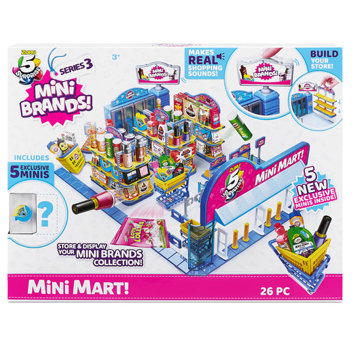 5 Surprise Mini Brands Series 3 Mini Mart with 5 Exclusive Minis by ZU ...