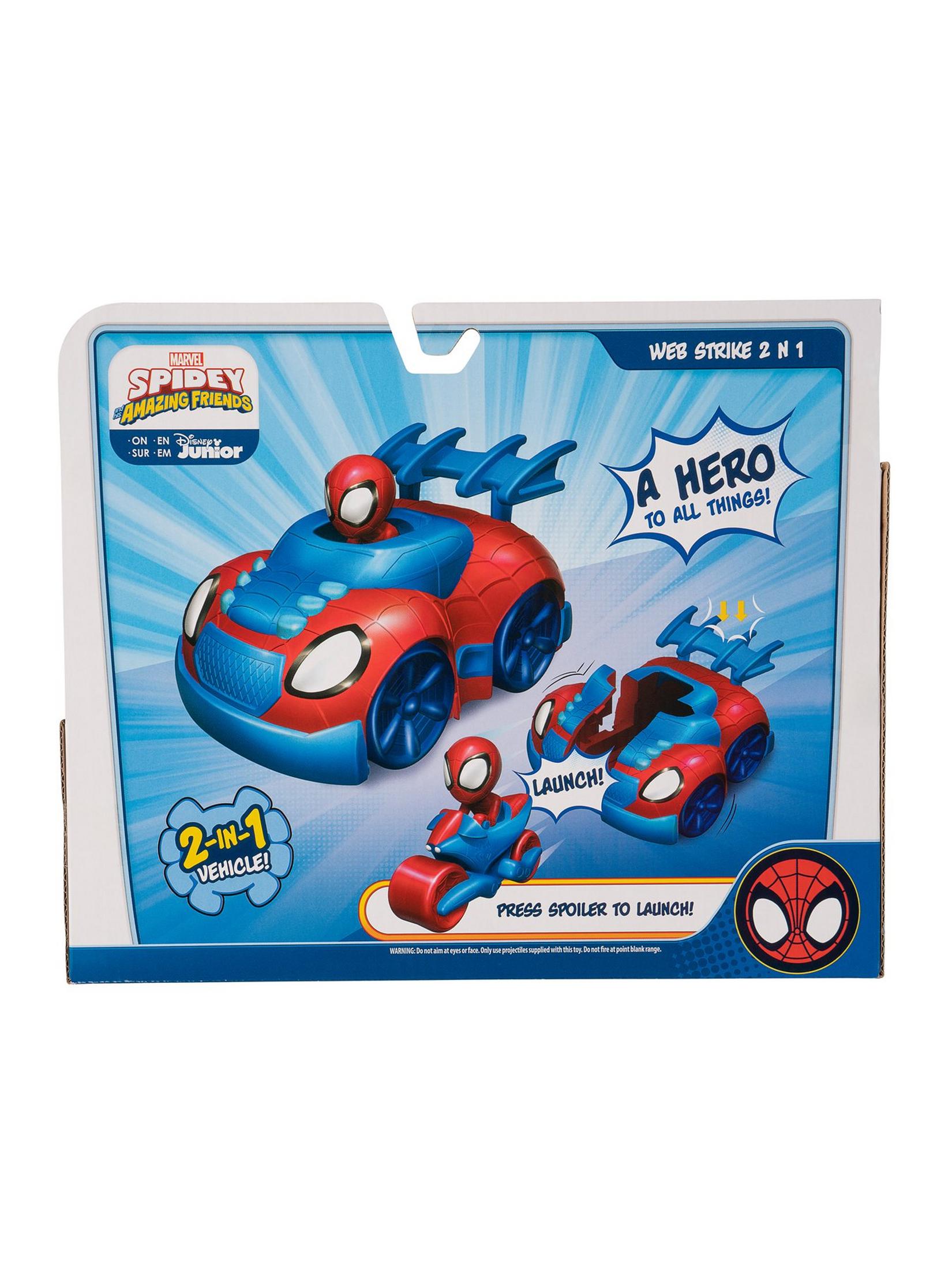 Spidey And His Amazing Friends 2-in-1 Web Strike Feature Vehicle – The ...