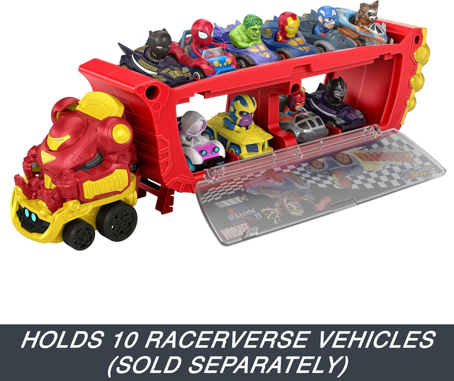 Hot Wheels RacerVerse Marvel Hulkbuster Hauler – The Entertainer Pakistan