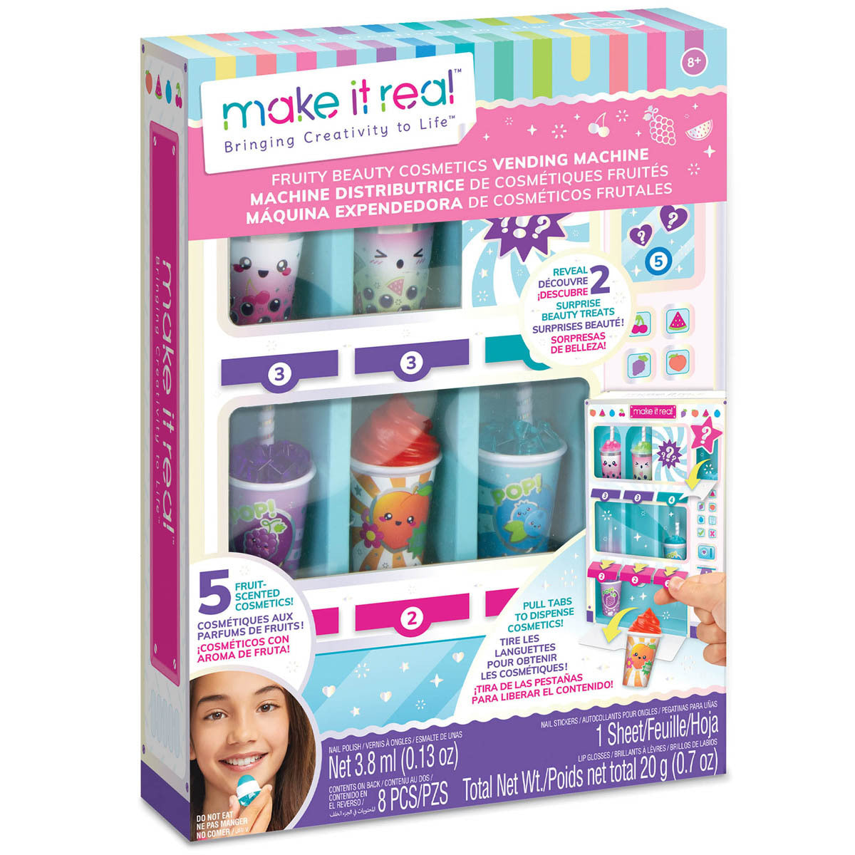 Make It Real Fruity Beauty Cosmetics Vending Machine Craft Set – The ...