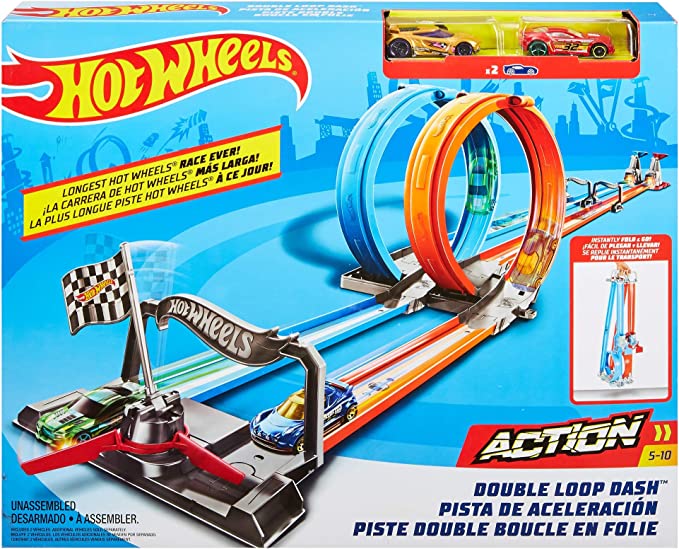 Hot Wheels - Double Loop Trackset – The Entertainer Pakistan