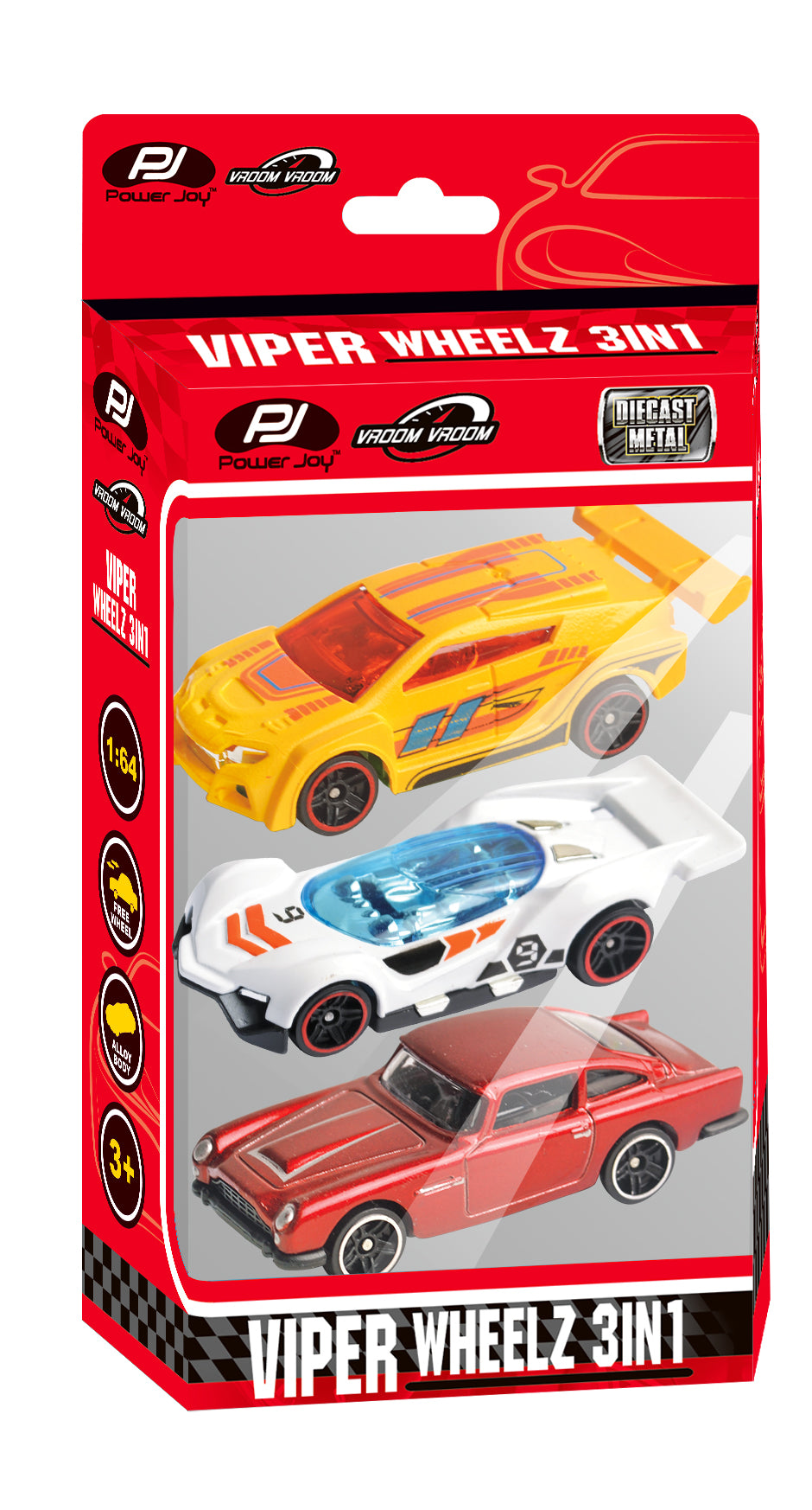 Power Joy Power Joy V.Vroom Diecast Viper-Dc 1:64 3In1 – The ...