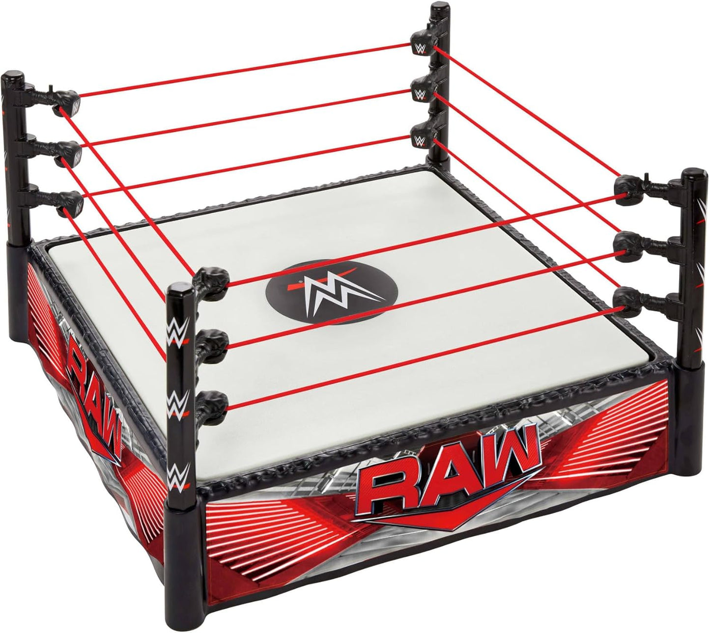 WWE Superstar Ring With Labels For Main EVent & Raw, Spring-Loaded Wit ...