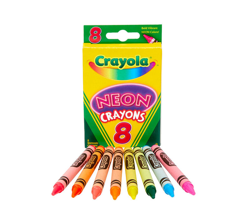 Crayola Neon Crayons - 8 Count – The Entertainer Pakistan