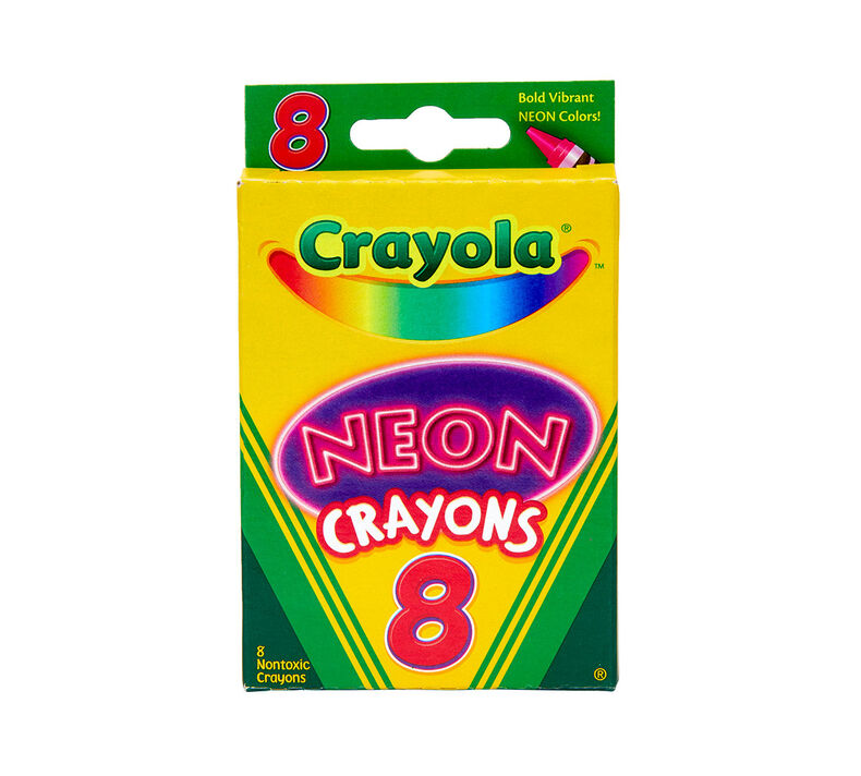Crayola Neon Crayons - 8 Count – The Entertainer Pakistan